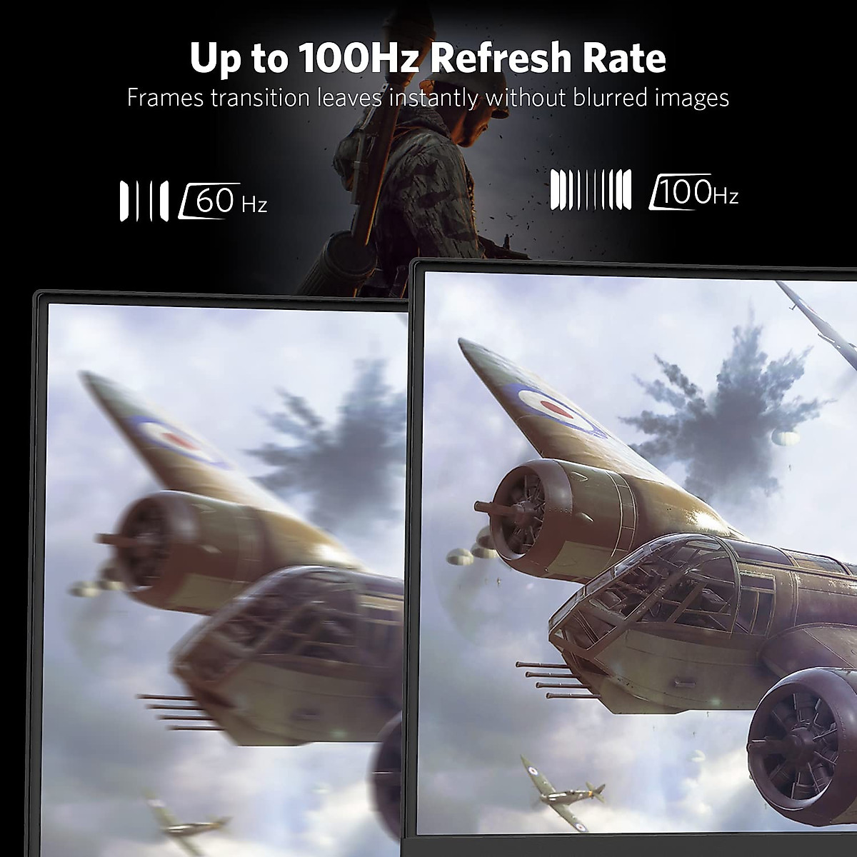 Fiodio 30in Curved Gaming Monitor 100Hz, Full HD 21:9 Ultrawide PC Computer Monitor Built-in Speakers, 2560 * 1080P HDMI DP Ports, VESA Wall Mount Ready 75 x 75mm (DP Cable Included)