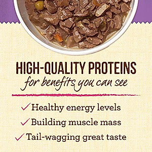 Merrick Lil' Plates Grain Free Small Dog Food, Itsy Bitsy Beef Stew Recipe, Wet Dog Food - (12) 3.5 oz. Tubs