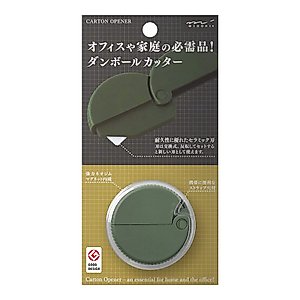 Midori Cutter Cardboard Cutter Khaki A 35410006