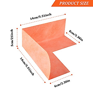 4 Pack Inside Waterproofing Corner Shower Seamless Membrane Corner Polyethylene Corner for Bathtub and Steam Room