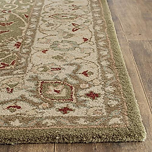 SAFAVIEH Antiquity Collection 8'3" x 11' Sage AT21D Handmade Traditional Oriental Premium Wool Area Rug