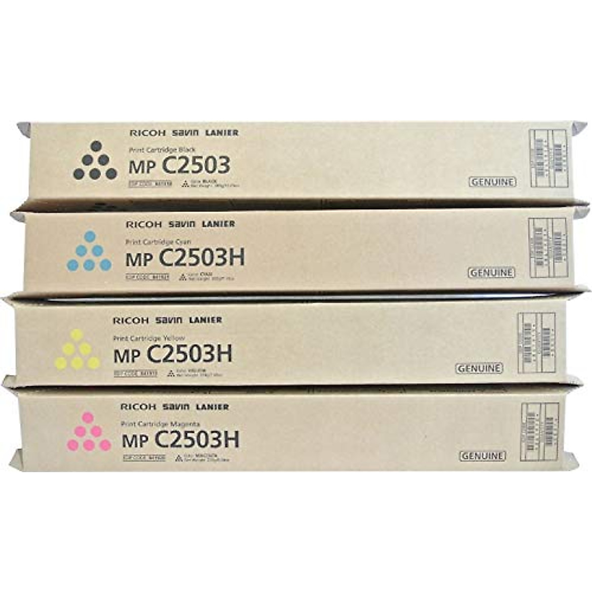 Ricoh Lanier MP C2503 Standard Yield Toner Cartridge Set