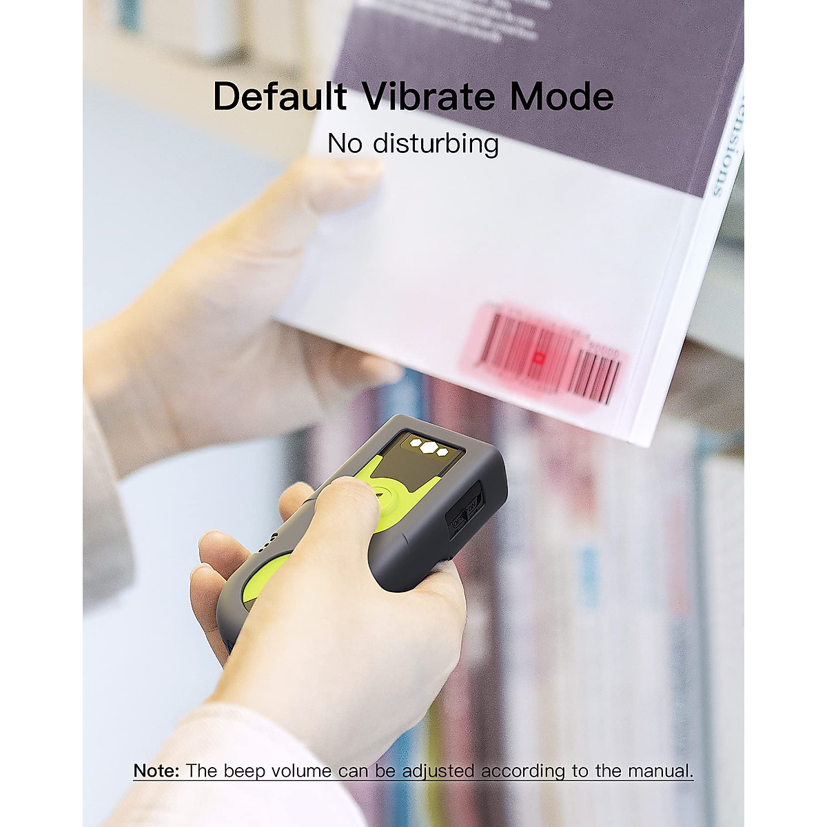 Inateck Bluetooth Scanner 2D Barcode Scanner 2.4Ghz USB Adapter, Screen Scanning, Exclusive Shortcuts, BCST-42