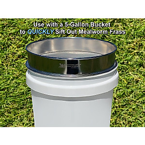 Mealworm Farming Solutions MFS' Lightning Sifter Frass Sifting Pan (D-11)