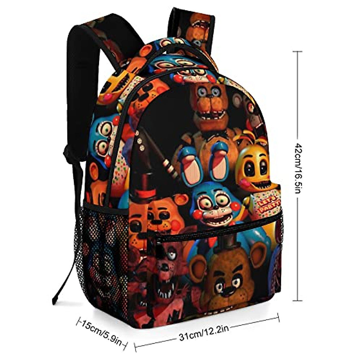 Travel Backpack Five Horror Nights Video at Game Freddy's Bag Big Capacity Shoulder Bag Cool Travel Backpack Classical Basic Briefcase Laptop Bag