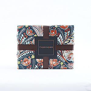 Cupocupa Duvet Cover King Size Set;Boho Floral Pattern King Size Duvet Cover Set - Soft Bedding with Leaf Print Paisley and Pillowcases