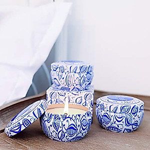 LA JOLIE MUSE Citronella Candles Outdoor Indoor, Citronella Candles for Patio Set 3, 45 Hours Buring Time Each, Natural Soy Wax Candles