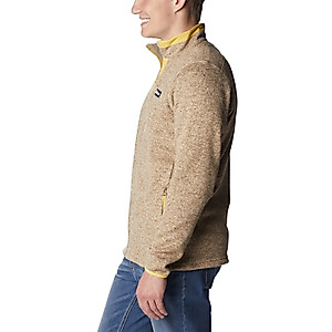 Columbia Men's Sweater Weather Full Zip, Ancient Fossil Heather, Large