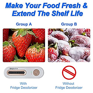 SOPURIA Fridge Deodorizer Portable Refrigerator Freshener Mini Odor Eliminator for Refrigerators, Closets, Toilets, Car, Pet Home and Small Confined Spaces