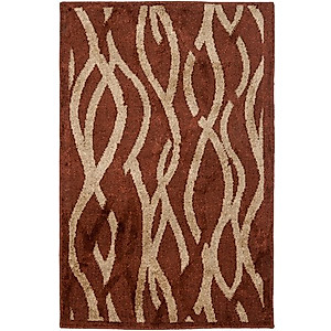 SAFAVIEH Kasmir Collection 4' x 6' Rust / Ivory KAS117B Area Rug