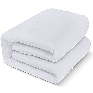 Utopia Bedding Premium Waterproof Terry Mattress Protector Queen 200 GSM, Mattress Cover, Breathable, Fitted Style with Stretchable Pockets (White)