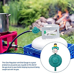 Totority Propane Propane Tank Regulator Tank Low Pressure Gas Regulator Gas Regulator& Pigtail Kit Household Gas Valve Gas Pressure Reducing Gas Grill Regulator Valve Gas Regulator
