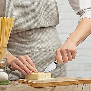 Casafield 12-Piece Set of Cheese Knives -  Stainless Steel with Bamboo Handles