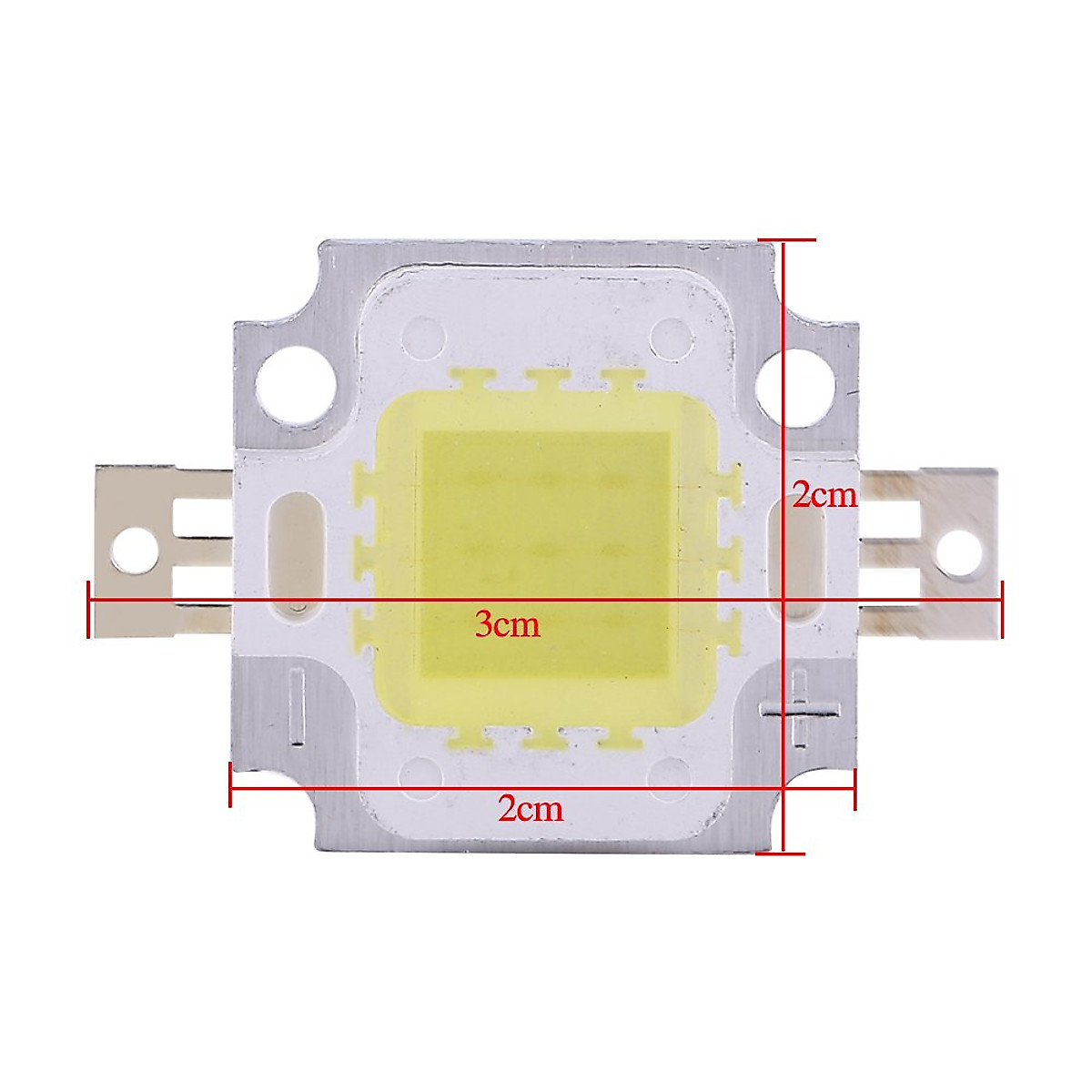 Kuuleyn Led Chip, LED Chip Bulb,10Pcs 10W LED Warm/Cool White SMD Chip COB DC 9-12V for Lamp Flood Light Bulb Replacement(Cool White)