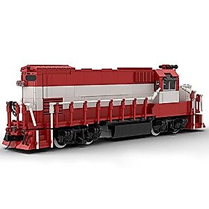 Cospro Retro Train Model Building Blocks, for Frisco GP15 Retro Train, MOC-104691, Collectible MOC Set Toys, Small Particle Building Kit, Compatible with Lego Technic, 1449PCS