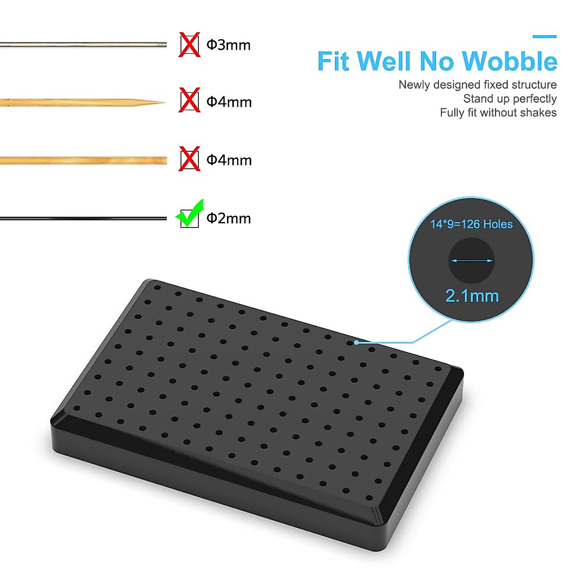 Actekart Painting Stand Base Holder and 12PCS Alligator Clip Sticks Set (with Sturdy Rubber Tips) Modeling Tools for Airbrush Spray, for Gundam Hobby Model Parts Assemble, for DIY Card Photo Memo