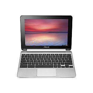 ASUS C100PA-DB01 Chromebook Flip 10.1" Touchscreen Laptop (Quad Core, 2GB, 16GB SSD) - Aluminum Chassis,Silver