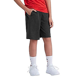 C9 Champion Boys' Heather Shorts-9" Inseam, Ebony, M