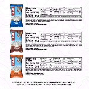 Clif Bar s + Mini Variety Pack, 1.0 Count, Plant-Based Snack Food Bars
