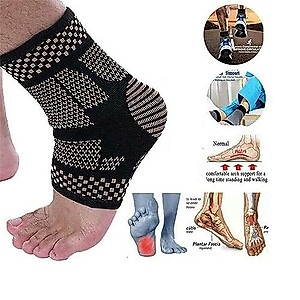 hwojjha 6 pairs Soother Socks Anti-Fatigue Compression Foot Sleeve Brace Sock - Instant Foot & Ankle Pain Relief (set C, L/XL)