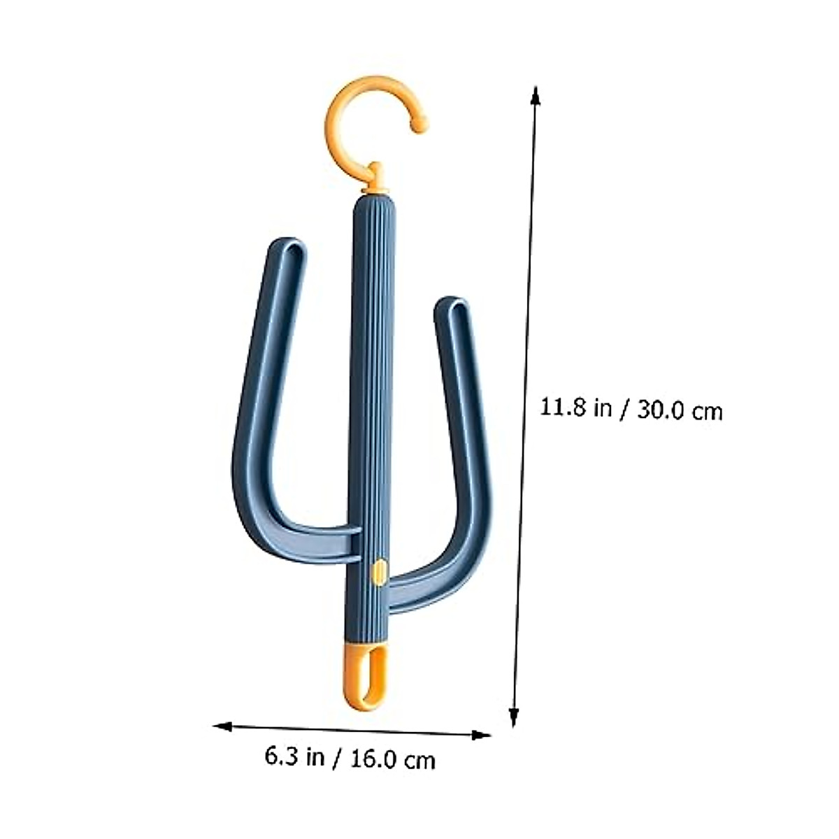 Cabilock Swivel Hook Hanger Multi Purpose Hanger Small Clothes Drying Rack Hanging Hooks Outdoor Shoes Drying Rack Shoes Hooks Slipper Drying Racks abs Portable Slippers to Rotate