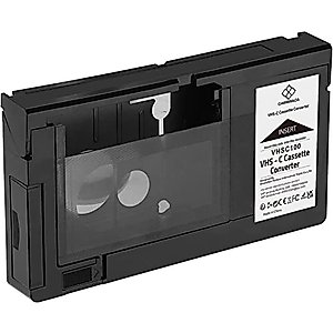 HICOPEET VHS-C Cassette Adapter Compatible with VHS-C SVHS Camcorders JVC RCA Panasonic Motorized VHS Cassette Converter Not Compatible with 8mm / MiniDV / Hi8