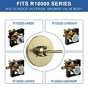 Replacement for Delta Trinsic 14 Series Single-Function Champagne Bronze Shower Valve Trim Kit, Shower Handle, Champagne Bronze Shower Trim Kit T14059-CZ (Cartridge and Valve Not Included)