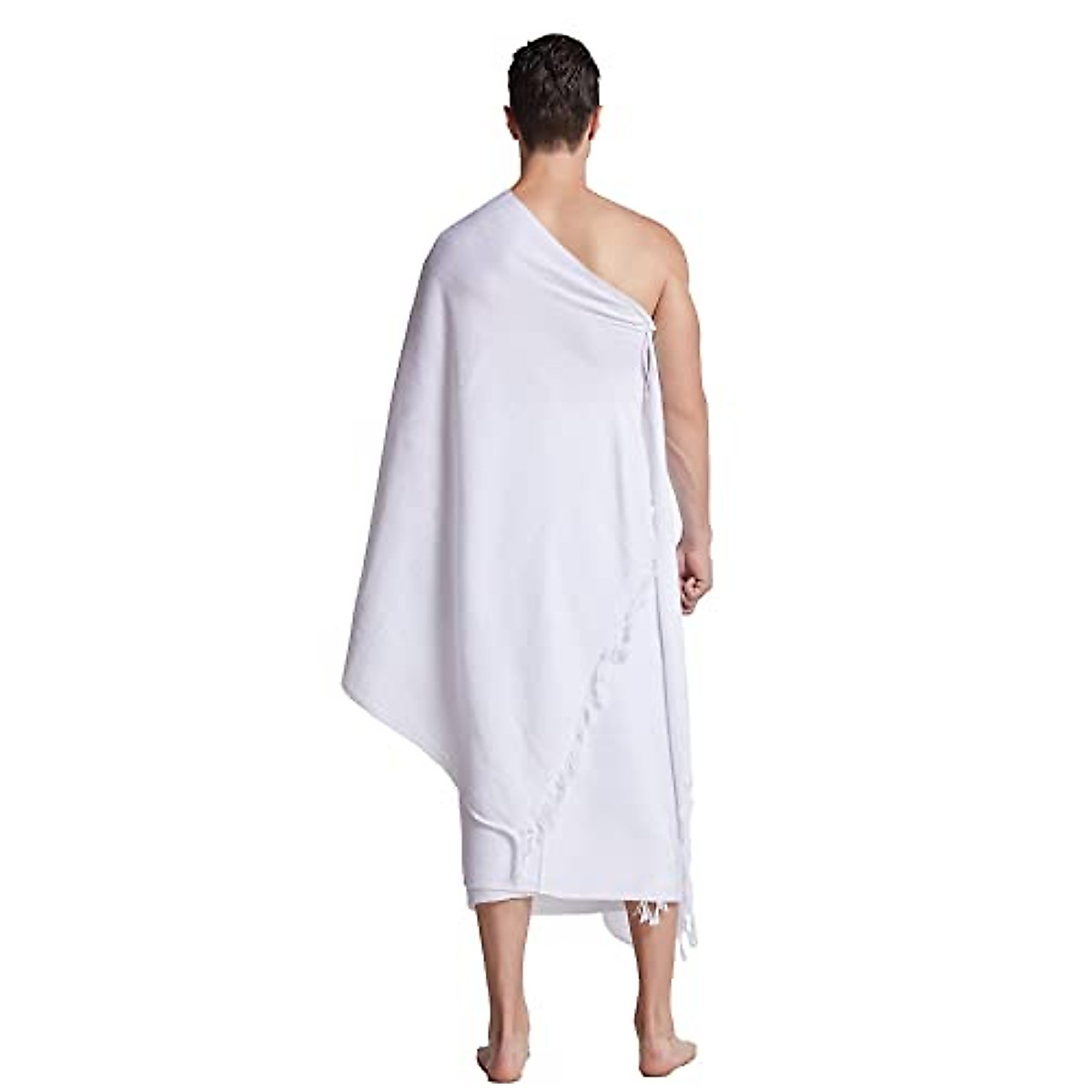 GladThink Muslim Arab Men Ihram Hajj Light Towel White
