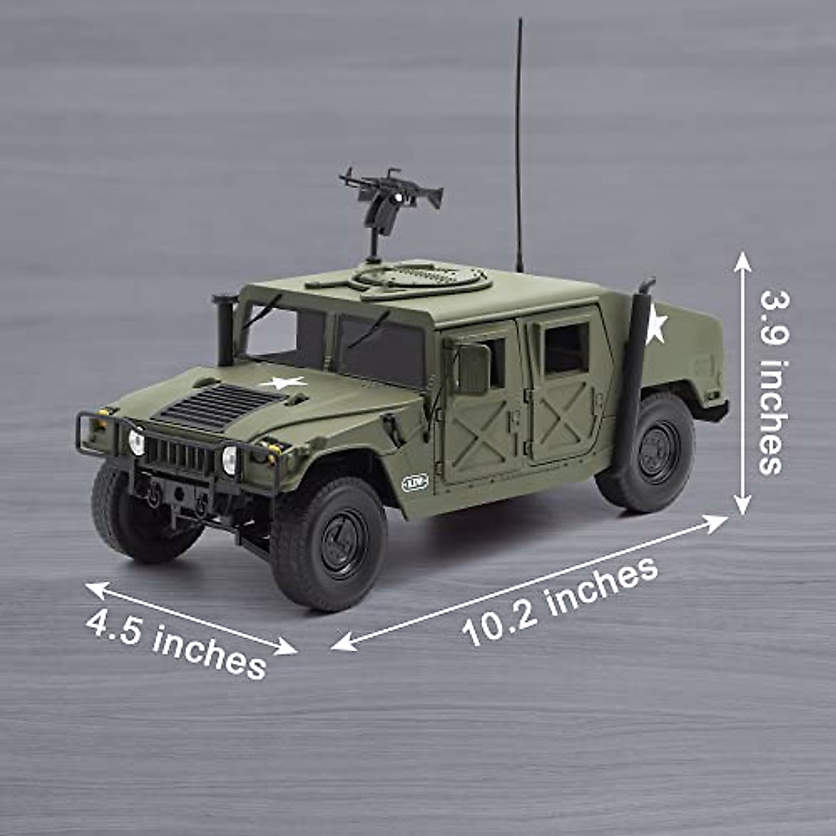 Supdex Die Cast Model Cars, 1/18 Scale Diecast Cars Metal Military Vehicles Toys, Army Toys Kids Car Friction Powered Armored Vehicle Model, Decorative Toy for Military Enthusiasts