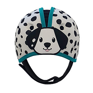 SafeheadBABY Award-Winning Infant Safety Helmet Baby Helmet for Crawling Walking Ultra-Lightweight Baby Head Protector Expandable and Breathable Toddler Head Protection Helmets - Dalmatian Blue