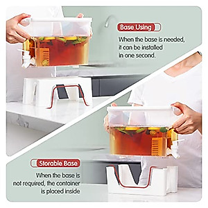 Plastic Drink Dispenser, 0.85 Gallon Beverage Dispenser With Spigot, Iced Juice Lemonade Dispenser, Milk Dispenser For Fridge Gallon, Small Water Dispensers, Liquid Laundry Detergent Dispenser