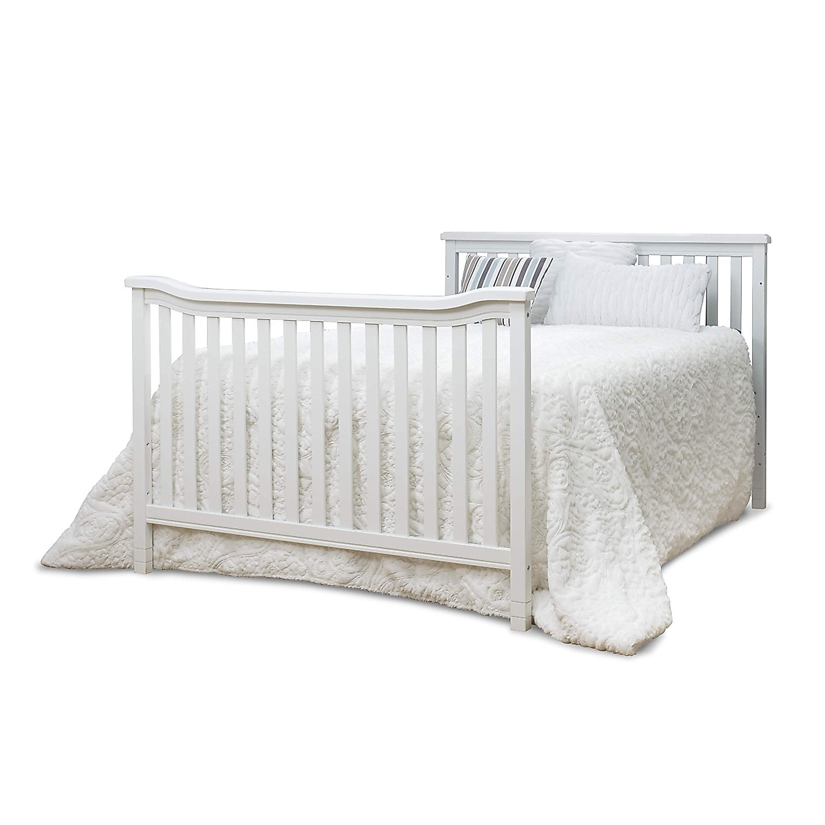 Sorelle Furniture Toddler Rails and Full-Size Bed Adult Rails, Sorelle Wood Bed Rail & Crib Conversion Kit, Converts Sorelle Furniture Crib to Toddler Bed and Full-Size Bed, # 224 - White
