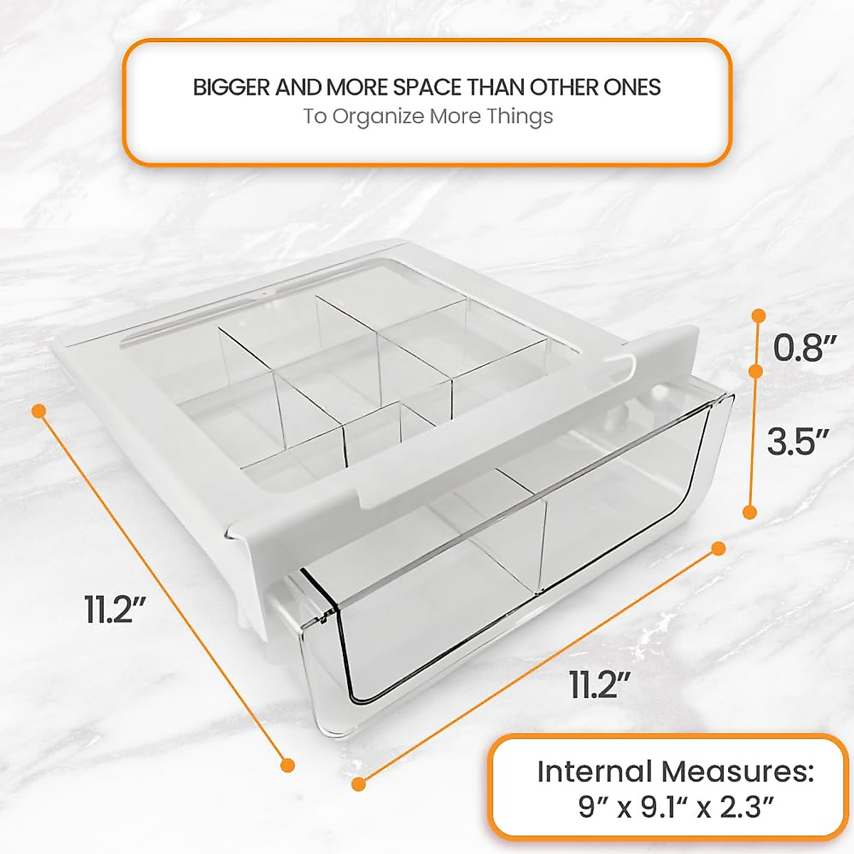 Pull Out Under the Shelf Drawer For Kitchen Cabinets | Easy To Install Cabinet Caddy Tea Coffee Cookware Organizer | Convert Your Pantry Shelf With Drawers Adding Storage Space To Your Cupboard.