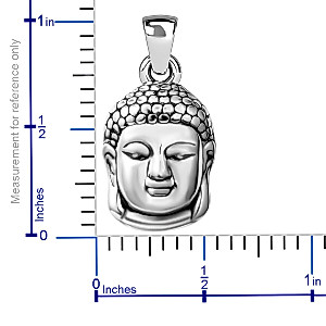 SHOP LC 925 Sterling Silver Unisex Meditation fortune Tibetan Buddha Head Charm Prayer Religious Pendant for Women Jewelrys (Carved/Hematite) Gifts for Women Birthday Gifts