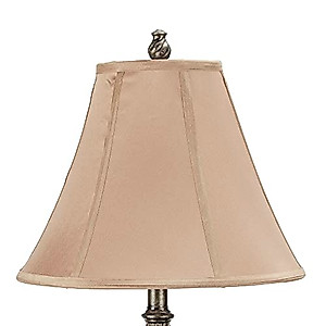 Decor Therapy Alice Traditional Floor Lamp, Antique Gesso