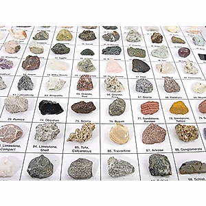 American Educational The U.S. Mounted Rocks and Minerals Collection (Pack of 100)