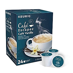 Cafe Escapes Cafe Vanilla Keurig Single-Serve K-Cup Pods, 72 Count (6 Packs of 12)