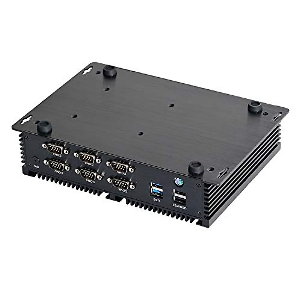 HUNSN Industrial Computer, IPC, Fanless Mini PC, Windows 11 Pro or Linux Ubuntu, I7 10510U 10810U, IM07, GPIO, Watchdog, WOL, SIM Slot, 2 x LAN, 6 x COM, 32G DDR4 RAM, 256G SSD, 1TB HDD