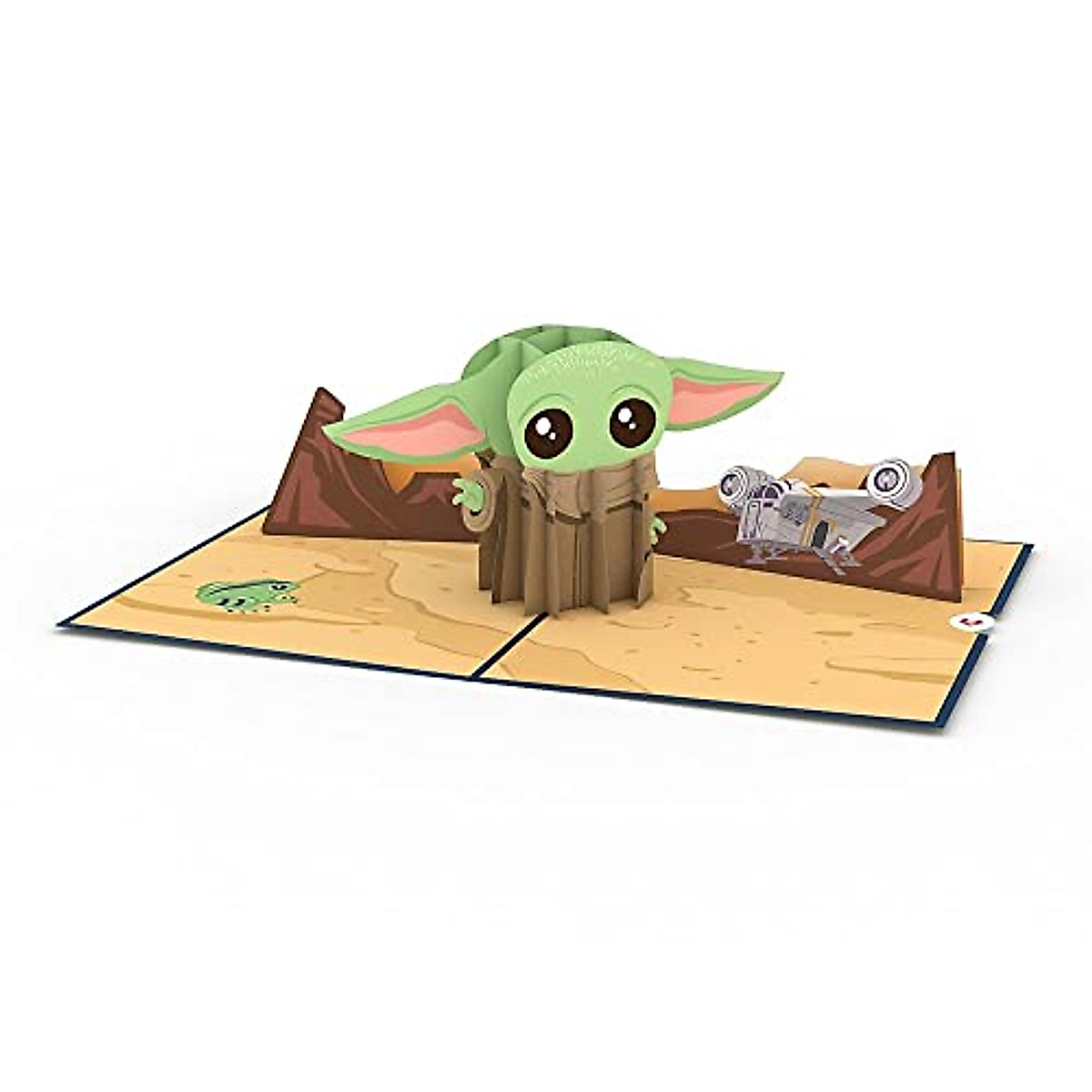Lovepop Star Wars™ The Mandalorian™ The Child Pop Up Card, 5x7-3D Greeting Card, Father's Day Card, Baby Yoda Like Creature, Card for Husband, Birthday Card for Kids