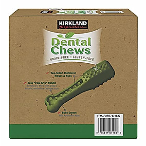 Kirkland Signature Dental Chews Plus Glucosamine & Omega 3 & 6 Fatty Acids, Chicken Flavored