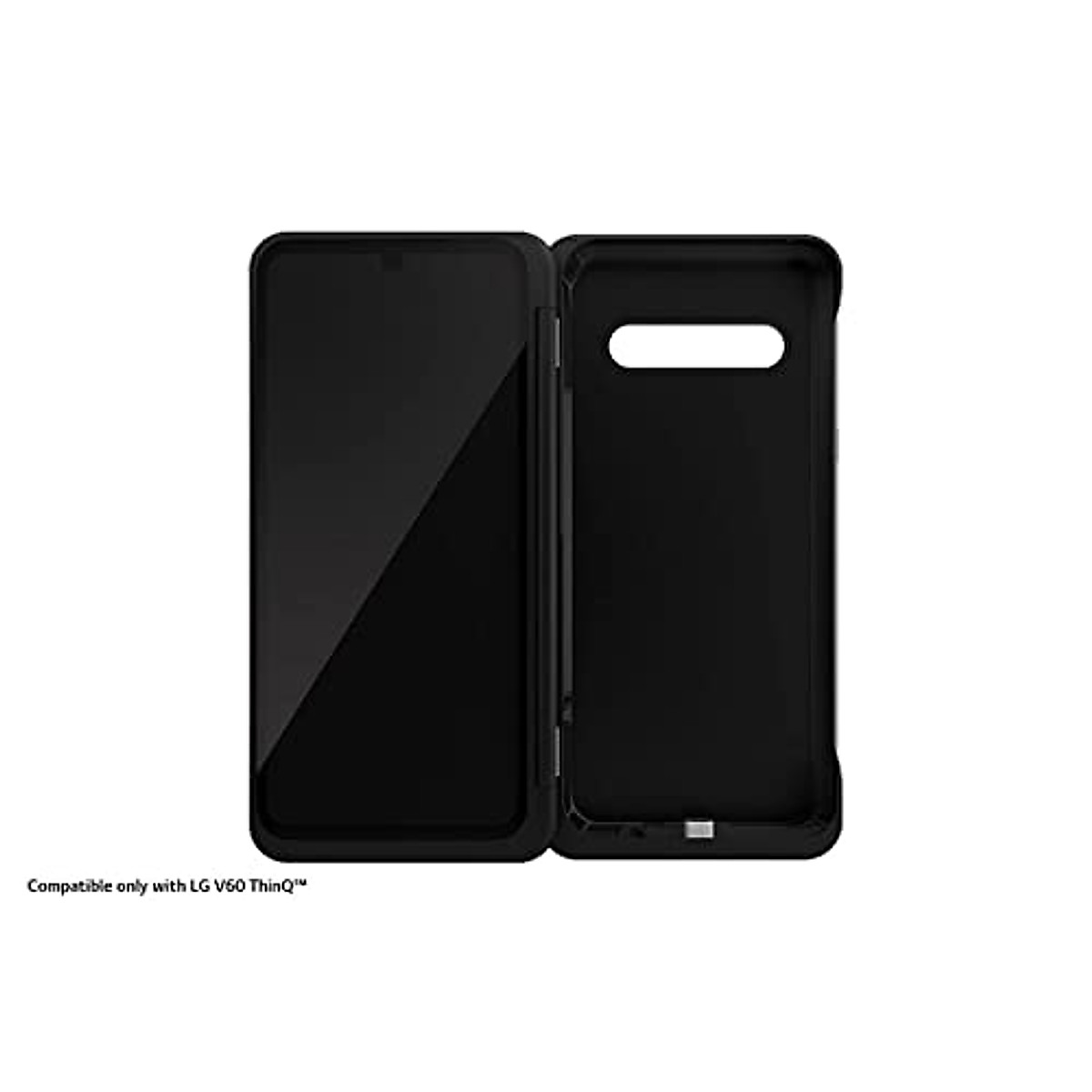 LG Dual Screen Case for LG V60 ThinQ 5G with Type-C Adapter - Black (LM-V605N)