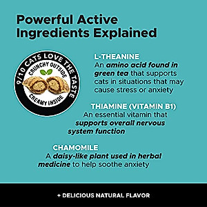 PetHonesty Calming Chews for Cats - Helps Reduce Stress and Cat Anxiety Relief - Behavioral Support & Promotes Relaxation for Travel, Boarding, Vet Visits, Separation Anxiety -Chicken (30-Day Supply)