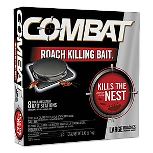 Combat 41913 Source Kill Large Roach Killing System Child-Resistant Disc 8/Box