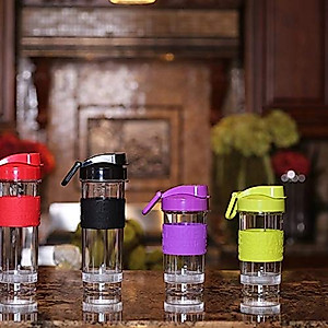 Mironi Personal Smoothie Blender 2-in-1 Single Serve Blender, Mini Bullet Blender 500W With 20 Ounce Tritan Sports Bottle and Grinder Cup for Juices, Shakes, Smoothies and More Stainless Steel