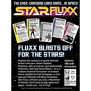 Looney Labs Star Fluxx Card Game - Space-Themed Humor for 2-6 Players