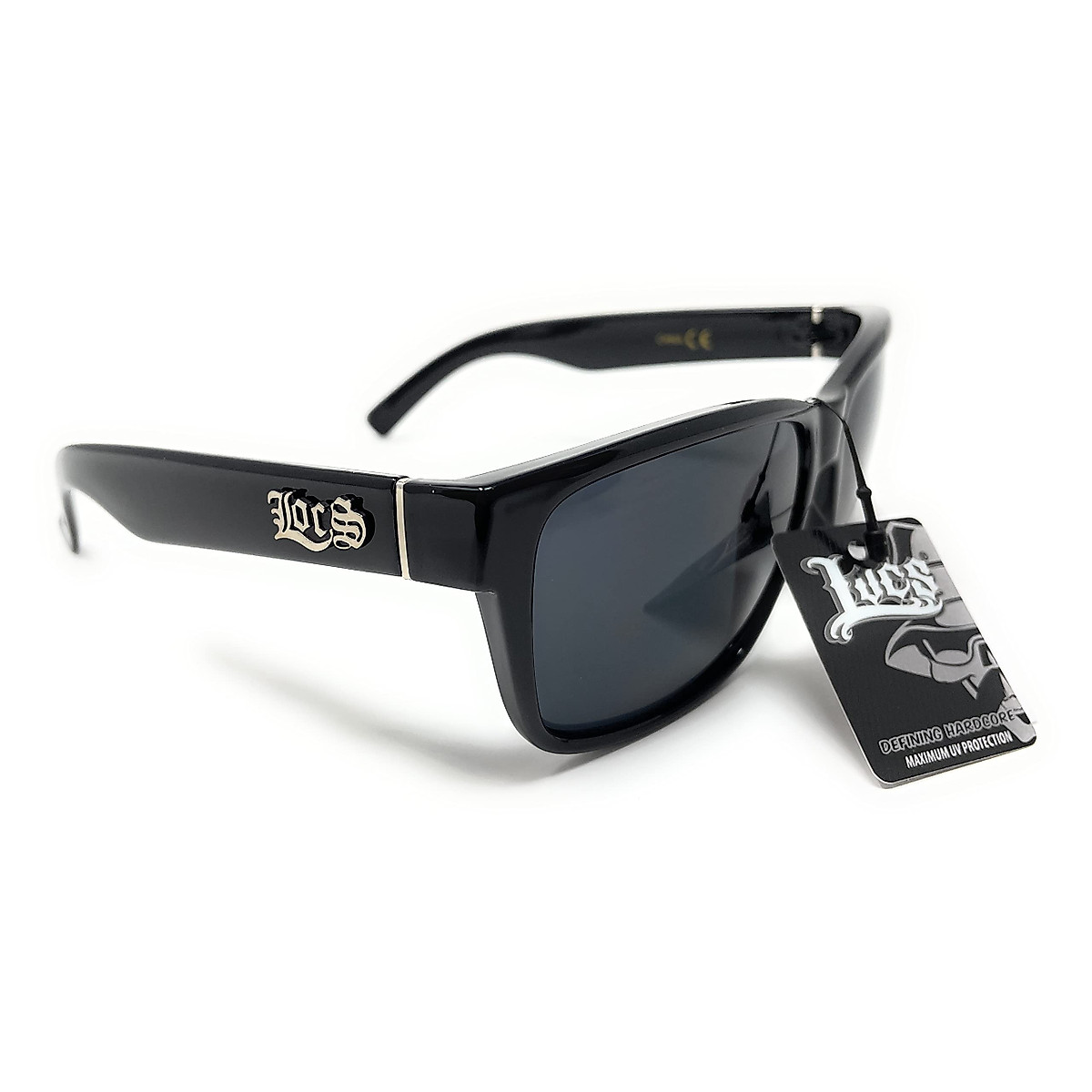 Locs 91070 Black Sunglasses | Authentic Hardcore Gangster OG Cholo Classic Shades