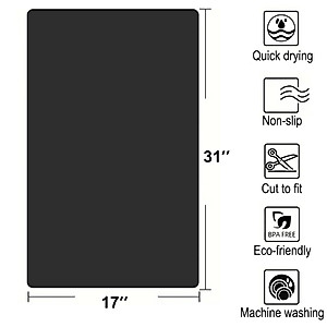 AiBOB Coffee Mat, Hide Stain Absorbent Coffee Bar Mats Fit Under Coffee Maker Espresso Machine, Rubber Backed Dish Drying Mat for Kitchen Countertops