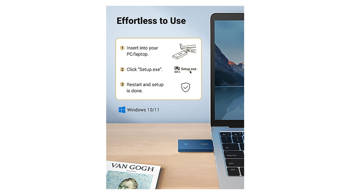 UGREEN AX1800 WiFi 6 Adapter - Fast Dual Band Connectivity