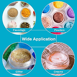 MAQIHAN 60Pcs Sample Containers - Sample Jars Tiny Container Mini Sample Jars with Lids Small 5g/5ml Cosmetic Containers Empty Tiny Jars with Lids for Cosmetics,Lotion,Cream,Powder