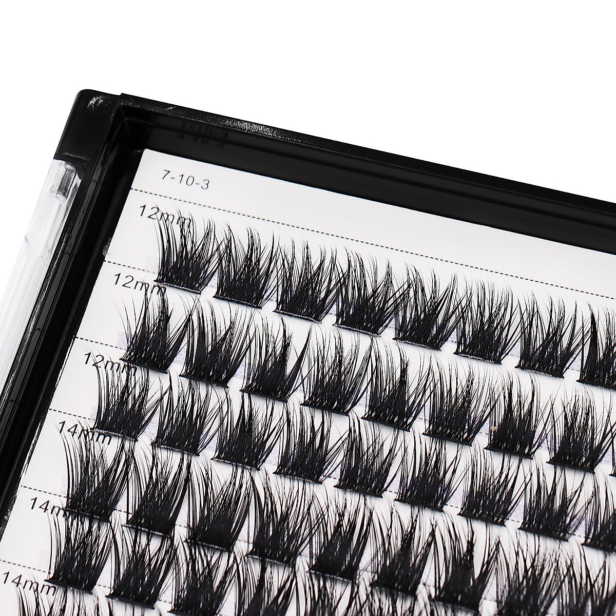 Bodermincer 120 Cluster 10-12-14mm/12-14-16mm/16-18-20mm Mixed Length Lash Cluster Eyelash Extension Natural 3D Russian Volume Faux 3D Effect Glue Bonded Cluster Eyelashes (M01# 12-14-16mm Mixed)